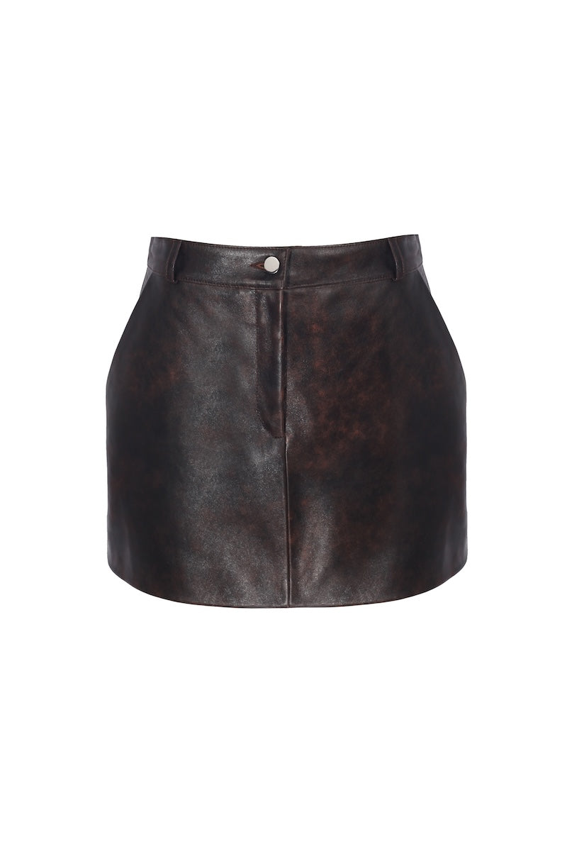 Mini Deri Etek